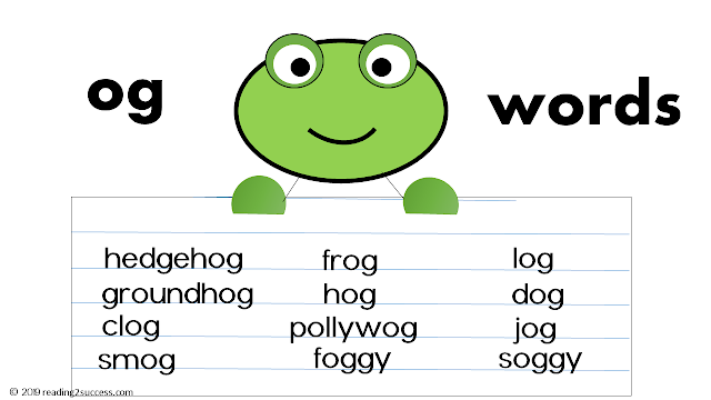Reading2success: /og/ words, powerpoint, video and activities