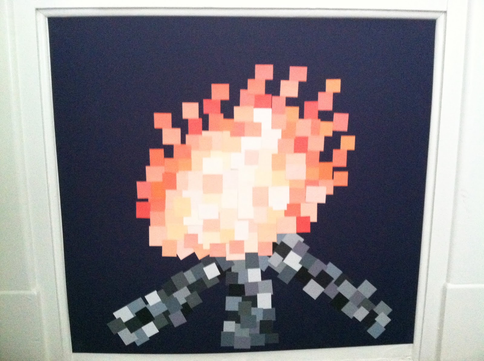 FOREVER SEPTEMBER: DIY Pixelated Fireplace