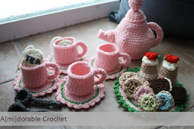 2000 Free Amigurumi Patterns: Tea Time Play Set Pattern