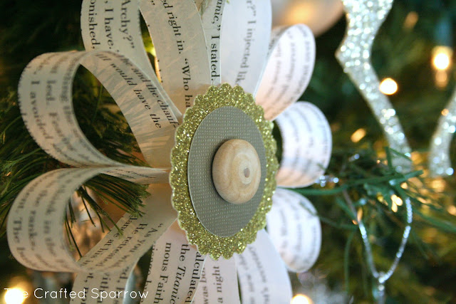 Book Page Christmas Ornaments | Tauni Everett