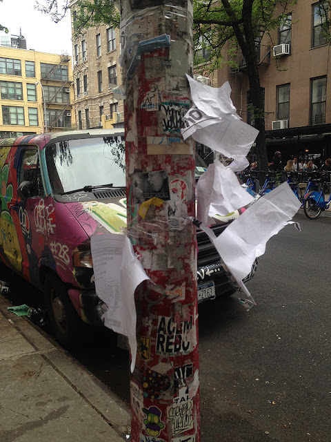 East Village Today: Shredded Signs