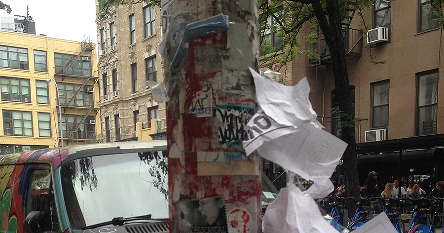 East Village Today: Shredded Signs