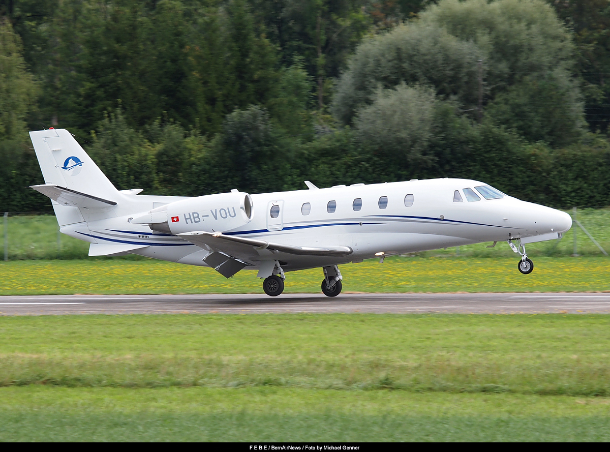 FEBE *** BernAirNews.ch ©: HB-VOU, Cessna C560XL Citation Excel , SEP13