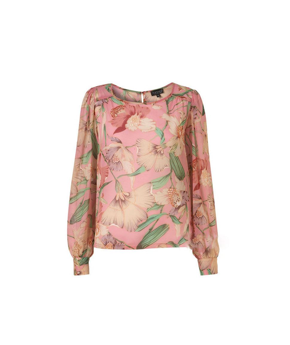 Motte Preorder: Topshop Chiffon Floral Tops