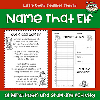 Little Owl's Teacher Treats: Elf Week in First Grade!