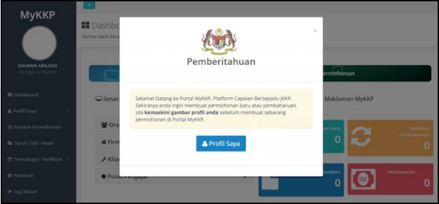 Cara Daftar Pengguna Baru Sistem Portal MyKKP