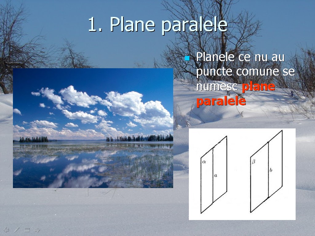 Matematica: Plane paralele