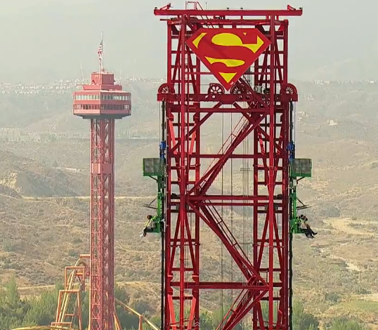 NewsPlusNotes: Lex Luthor Drop of Doom Opens as the World's Tallest ...