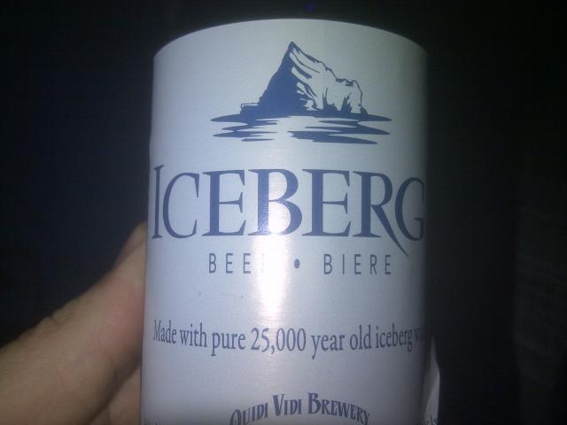 Team VanGo: Beer Review: Quidi Vidi Iceberg Beer