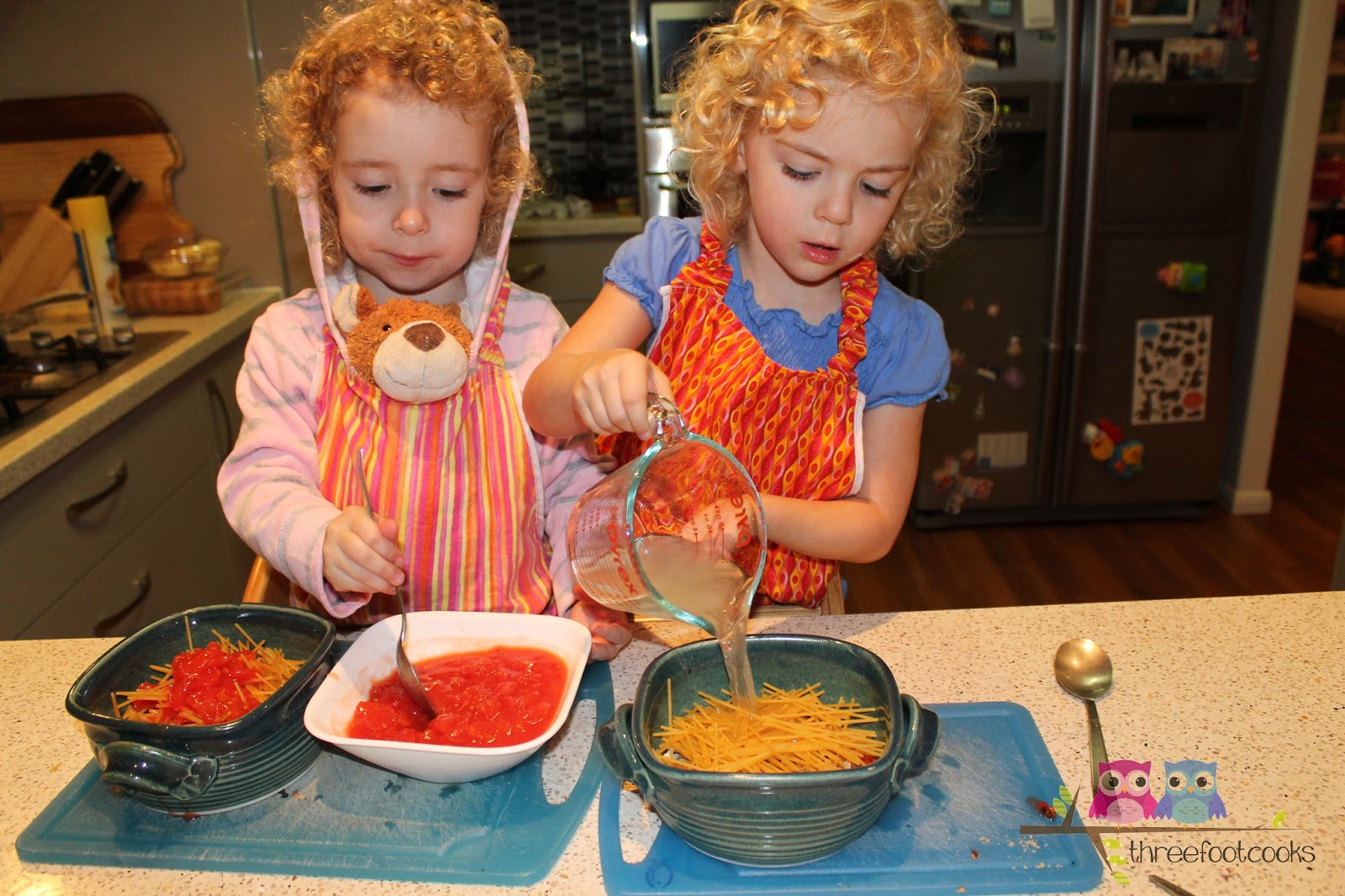 threefootcooks: B is for Baked Spaghetti for The Kids Cook Monday