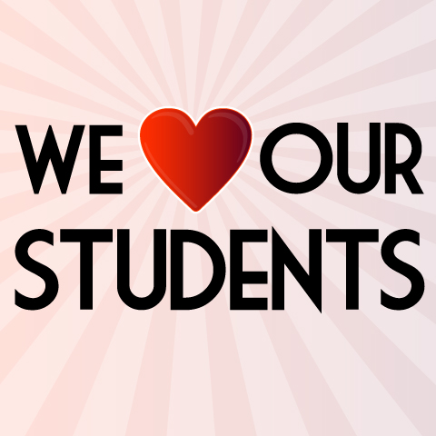 Up up with people: WE LOVE OUR STUDENTS