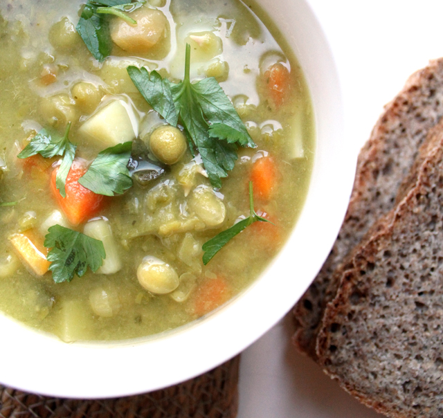 Grønn ertesuppe | Veganmisjonen