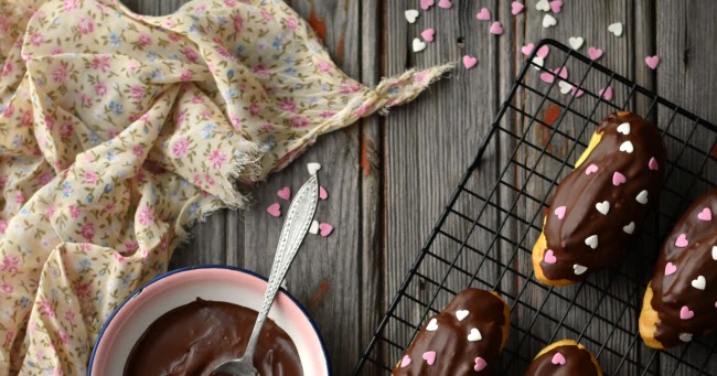 Sweet Gula: Éclairs au Chocolat [para o dia de S. Valentim]