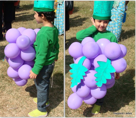 How to Grapes Fancy Dress | Grapes Fancy Dress Idea for Kids - Happiest ...
