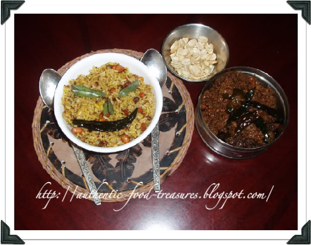 Preethi's online cookbook: Puliyodharai (Tamarind Rice)