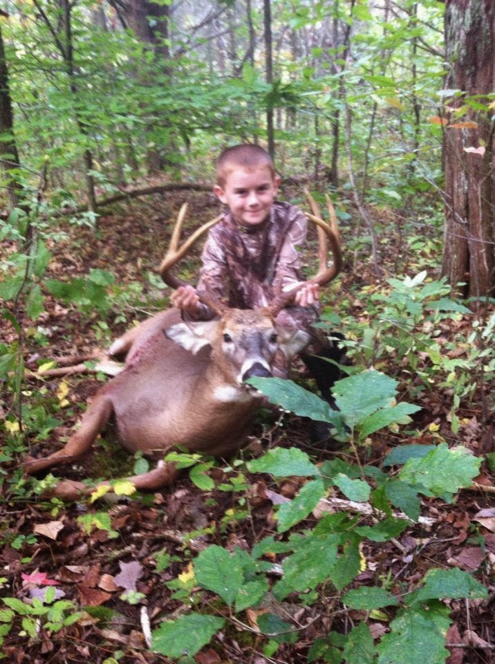 Marian's Hunting Stories, etc., etc., etc...: Brayden's First Buck!