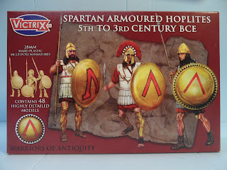 Anton's Wargame Blog: 28mm Victrix Spartans and Osprey Spartan Warrior