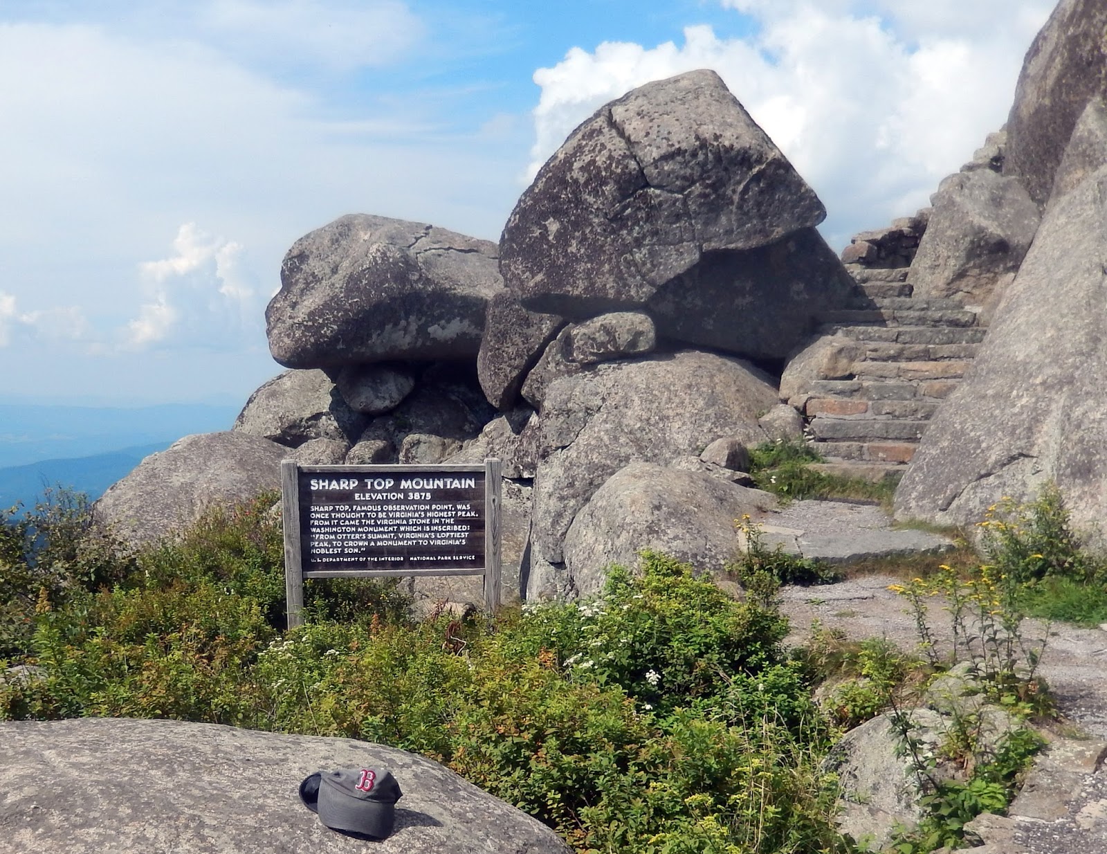 Hiking with a Fat Bald White Guy: Peaks of Otter - Sharp Top Mountain
