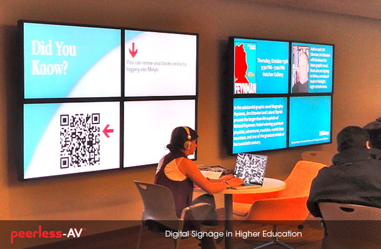 Digital signage goes to University...