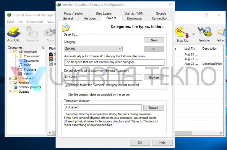 Idm temporary location - sellerloxa