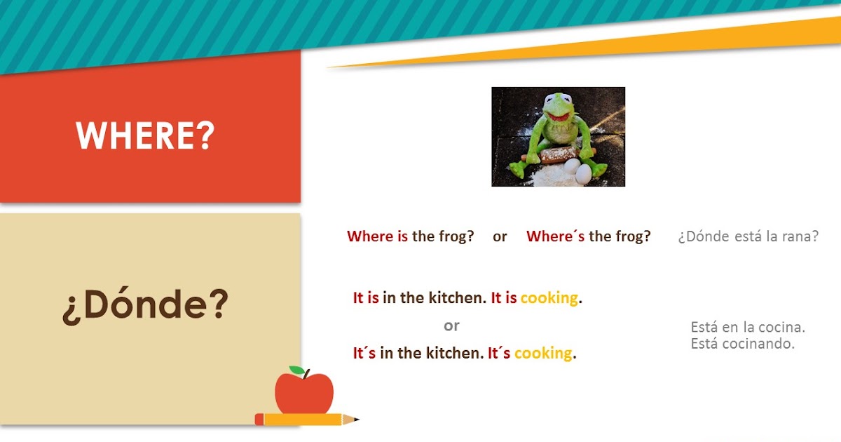 Cultura y TIC: INGLÉS. WHERE? (¿DÓNDE?)