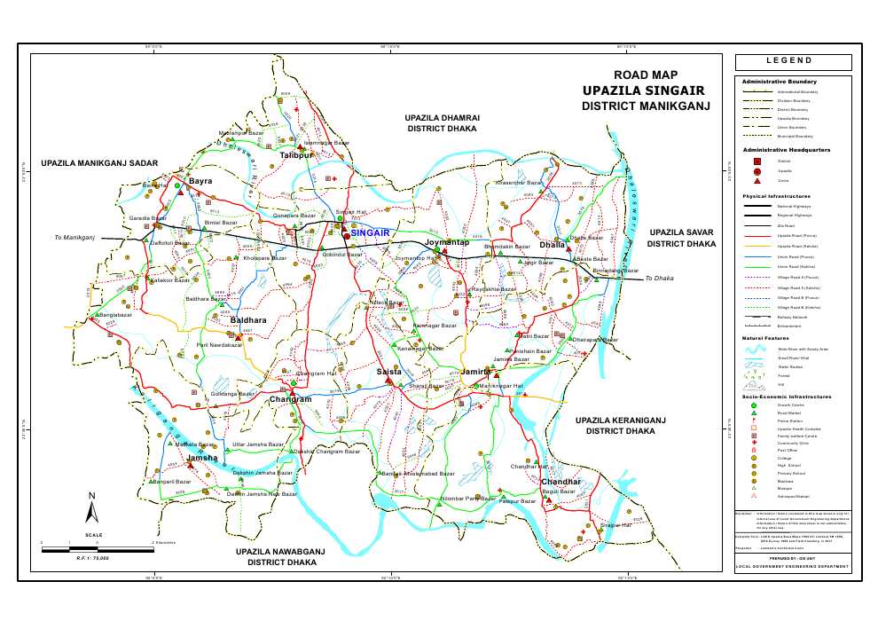 Mouza & Land Use Maps of Singair Upazila, Manikganj, Bangladesh ...