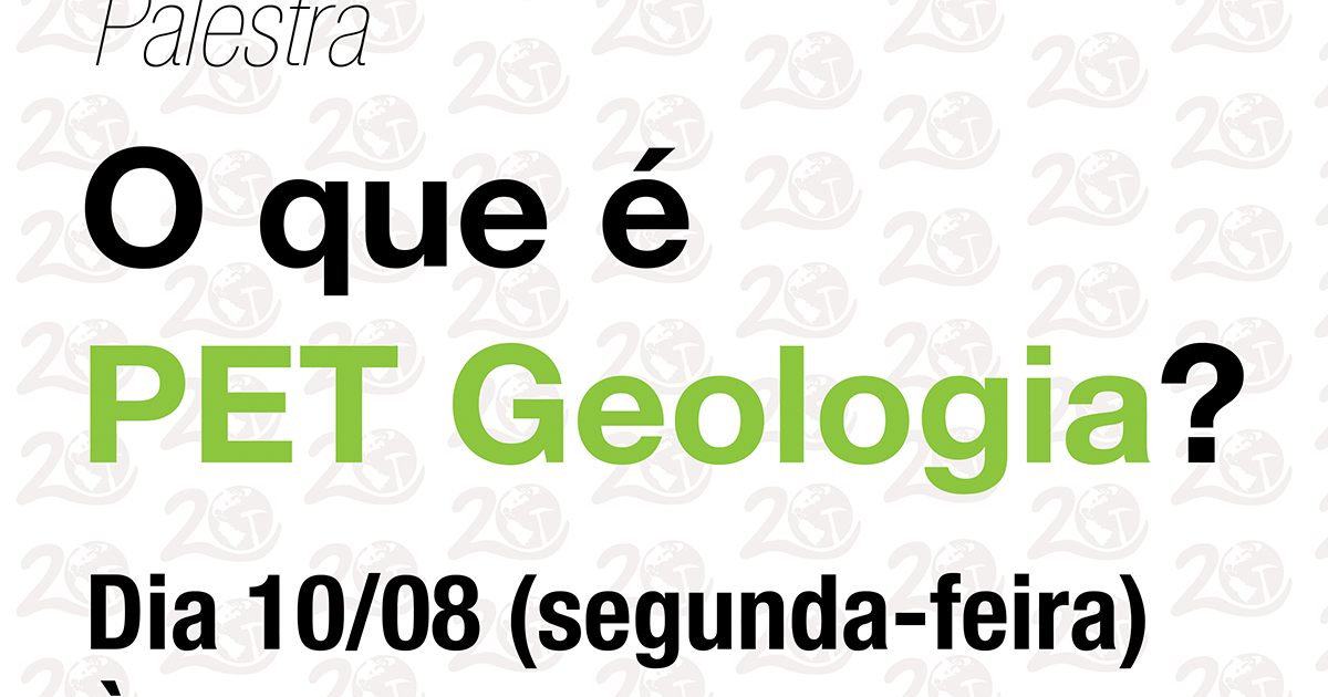PET Geologia: PET Palestra - O que é PET Geologia?