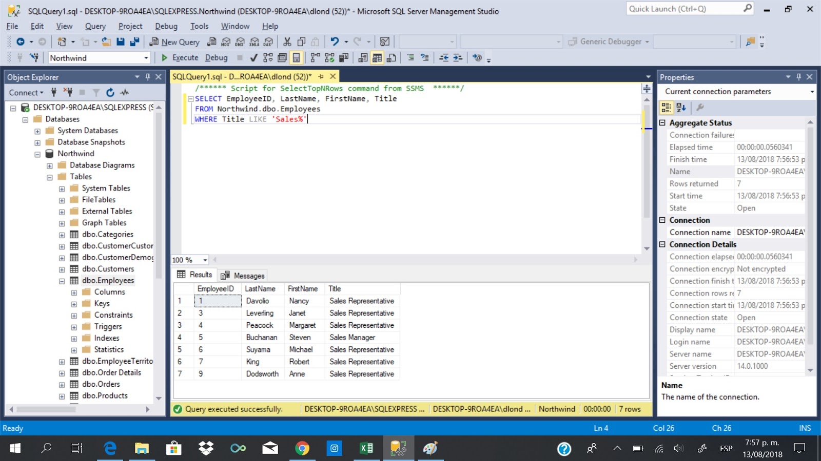 Finanzas, excel, vba, sql y algo más...: TSQL - Utilizar Comodines con el Operador LIKE (SELECT ...