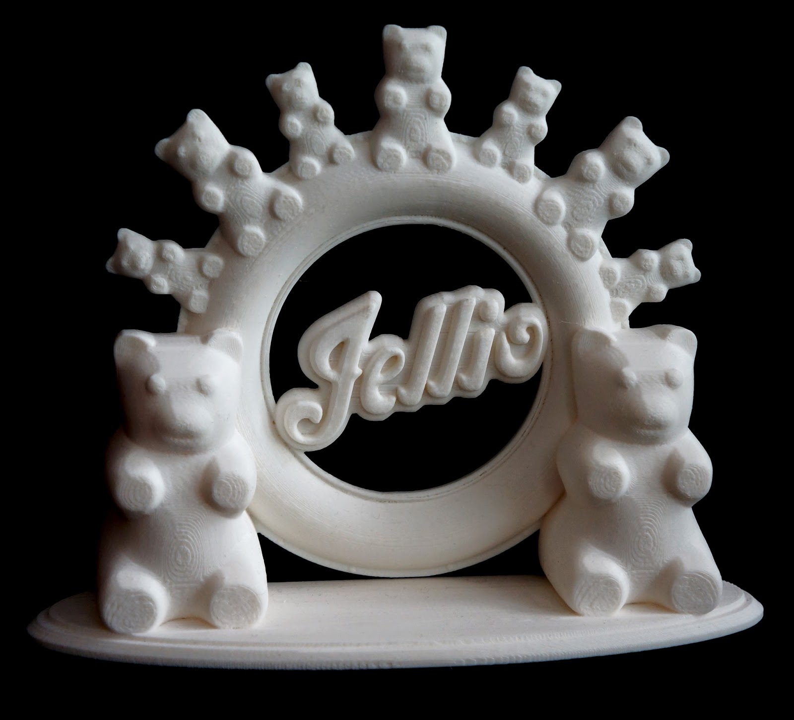 Michael Ferrari-Fontana: Jellio Logo and Frame, Zbrush Model, MakerBot ...