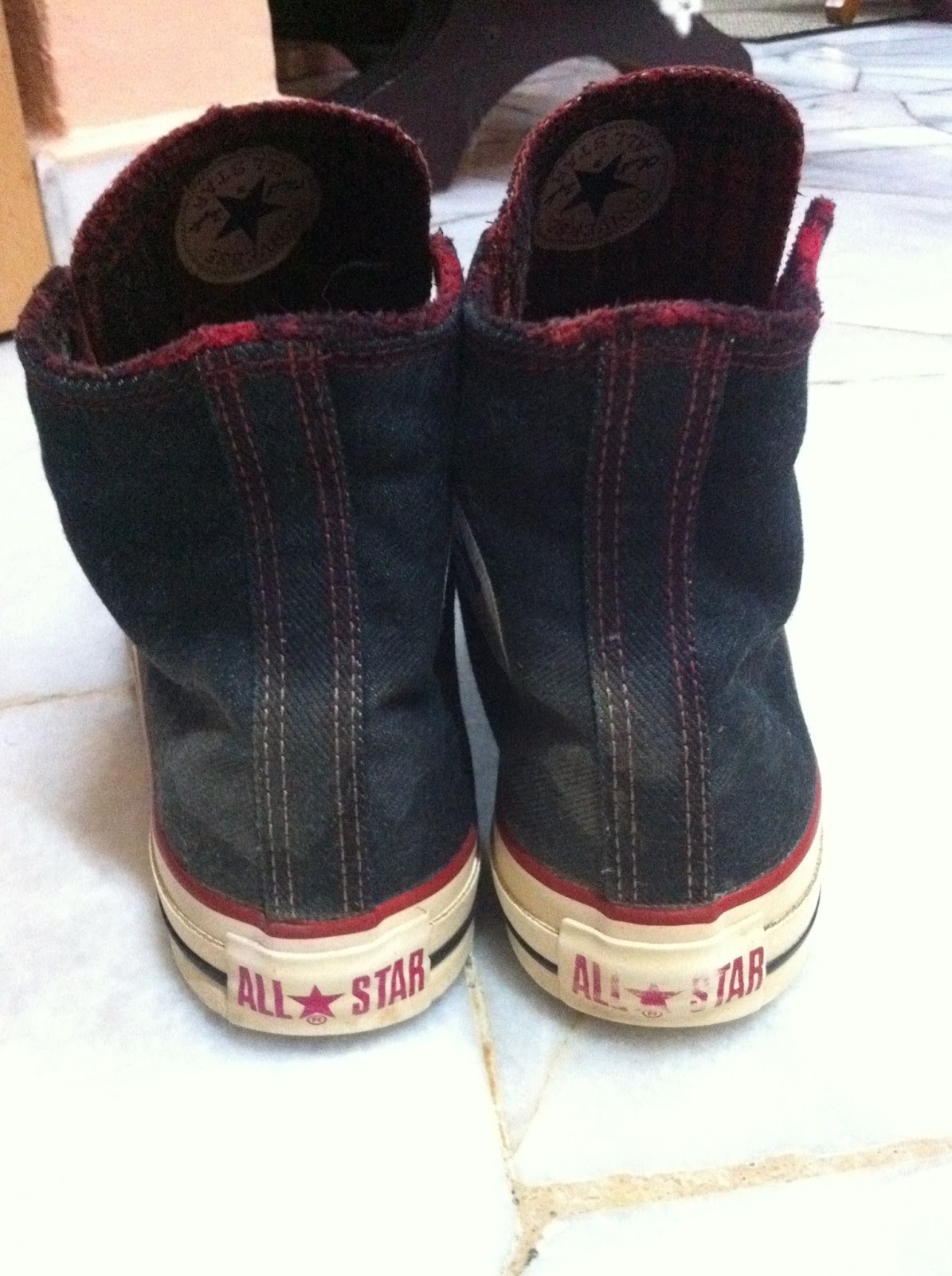 RIDZ TRADE Online: Converse All Star Chuck Taylor Hi Black Red Stitch ...