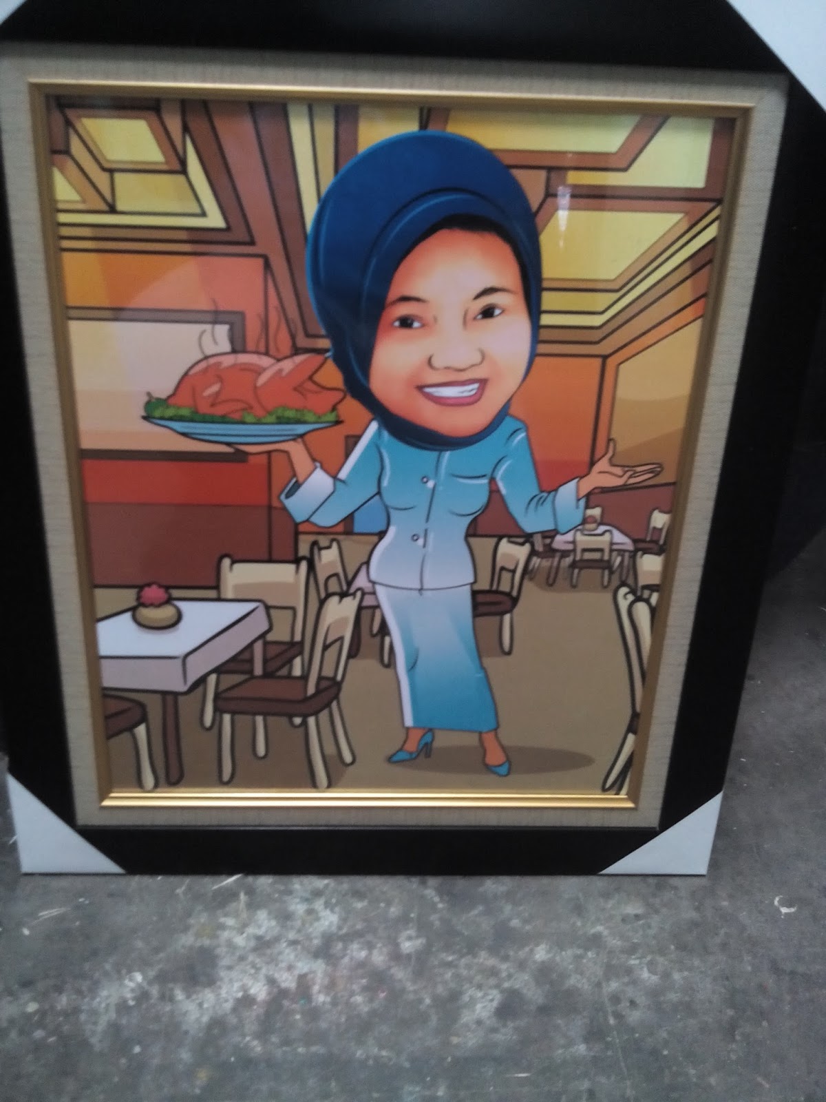 jasa karikatur murah: Karikatur Berbingkai