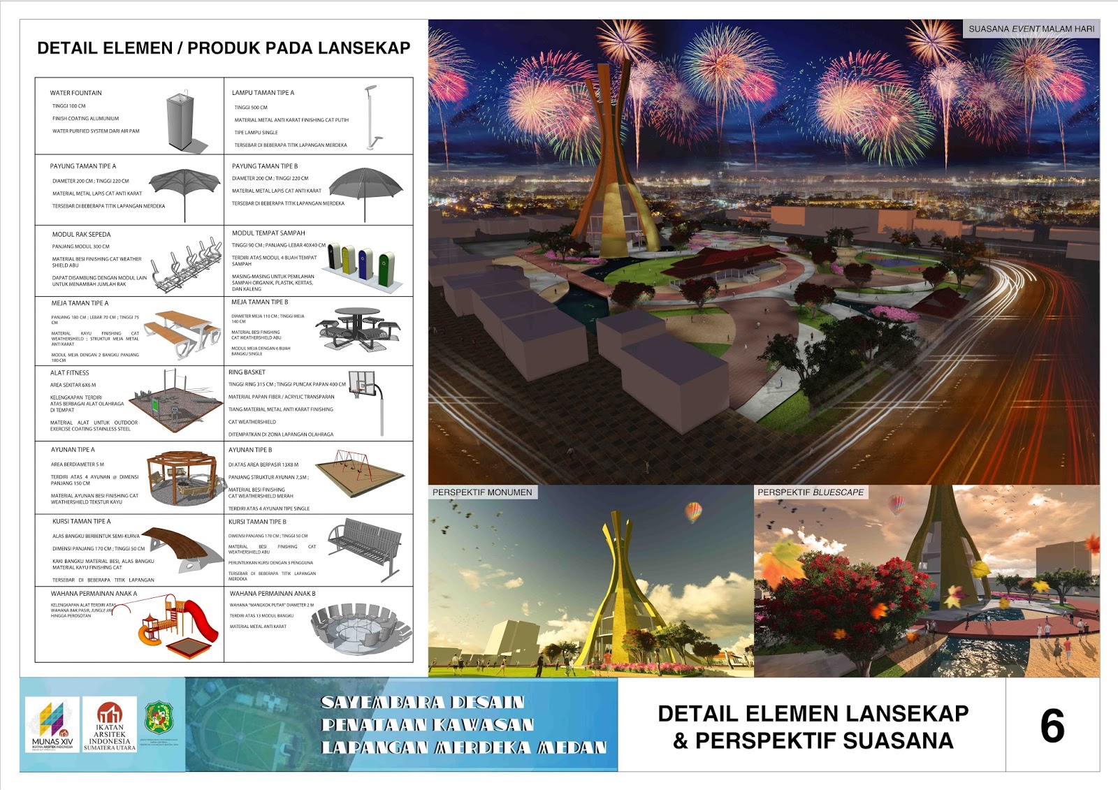 Syajaratun - Sayembara IAI Lapangan Merdeka Medan | braquitectura