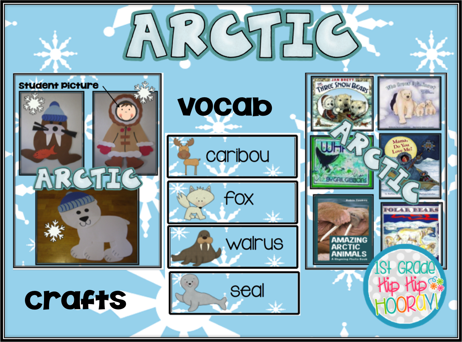 1st Grade Hip Hip Hooray!: Arctic Animals...Informational Text, Crafts ...