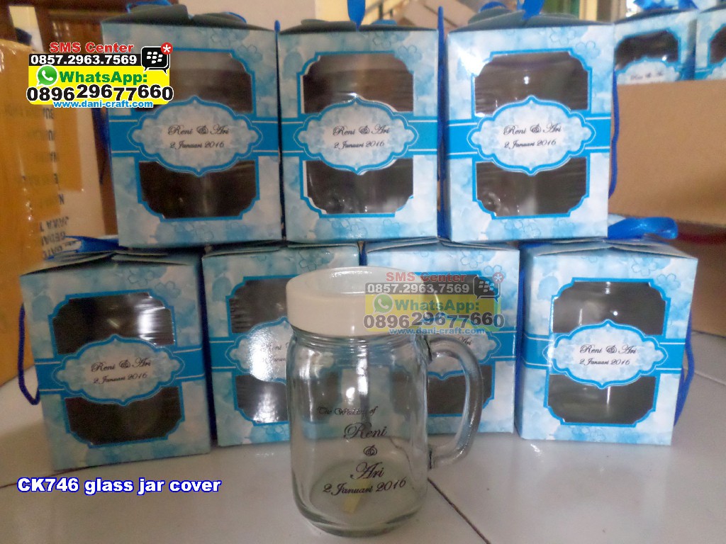Glass Jar Cover | Souvenir Pernikahan