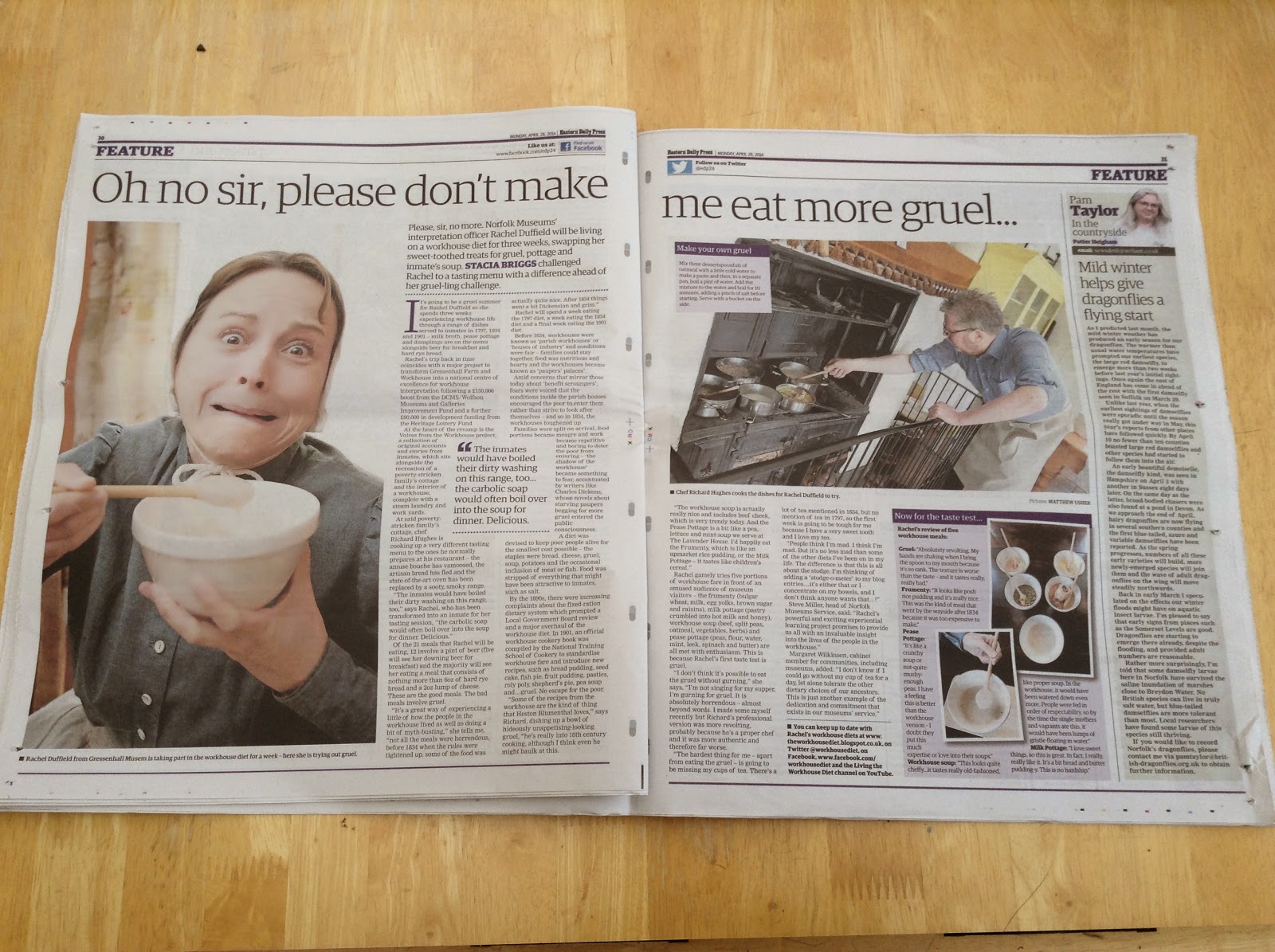 Living the Workhouse Diet: 1834 Workhouse Diet Reality Check