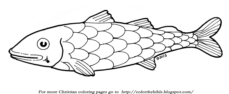 Color This Friendly Fish | Color The Bible