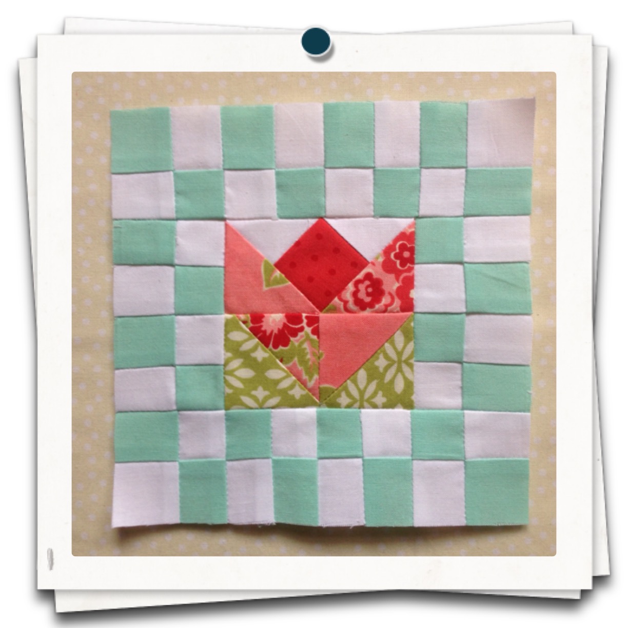 Chatelaine- Free BOW Sampler Quilt Block 38 - Threadbare Creations