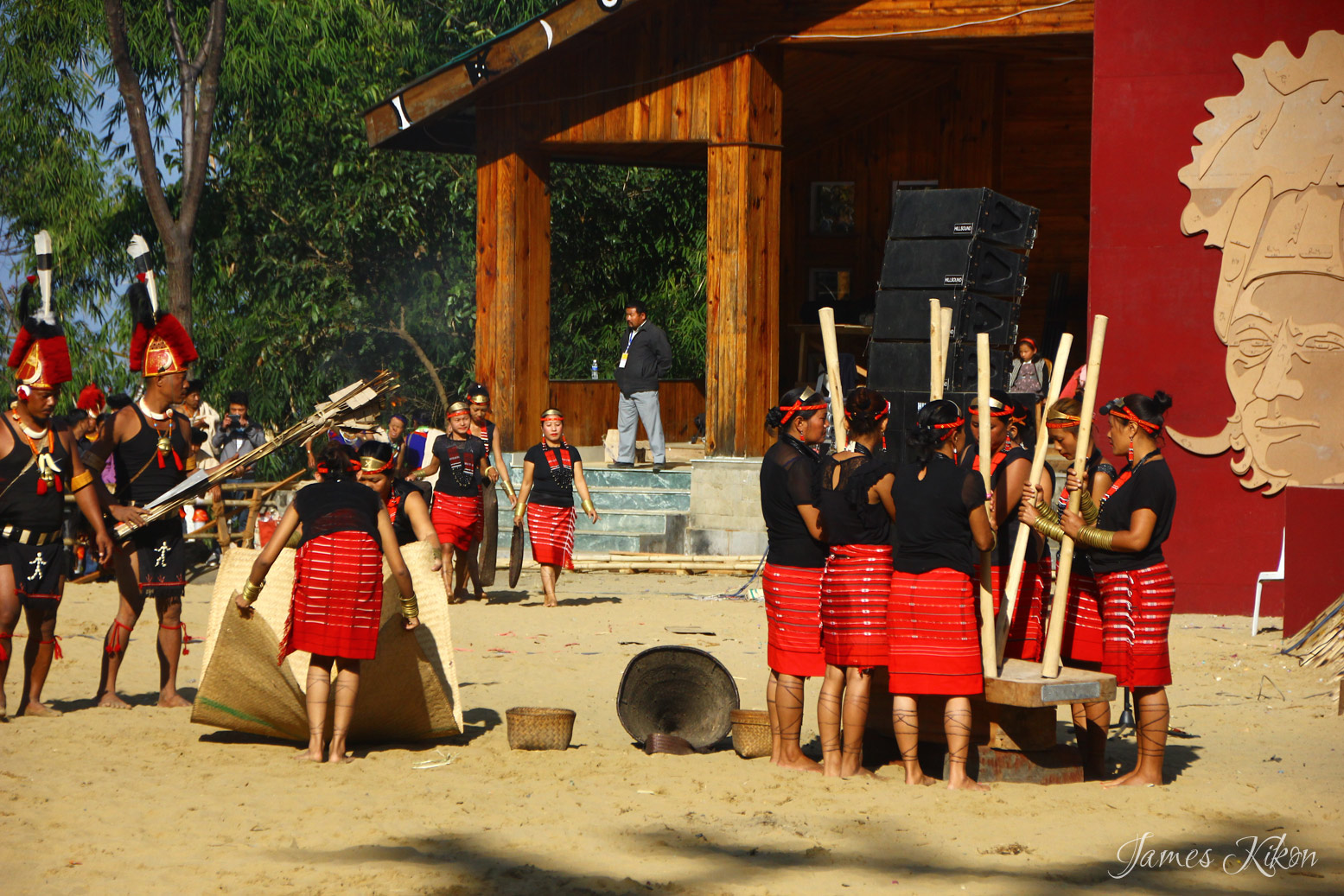 Phom Naga Cultural Troupe In Traditional Attire Displaying Traditional ...