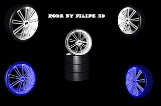 ModCleo - Mods para Gta San Andreas: Zmodeler - Roda MIX WHEELS RACING