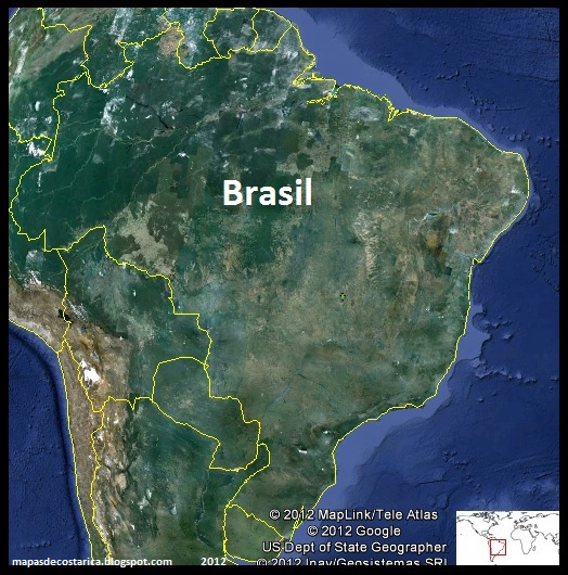 Mapa de Brasil , Google Earth