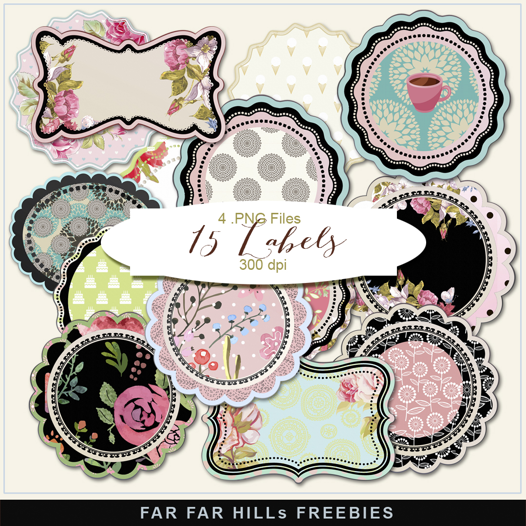 New Freebies Kit of Labels:Far Far Hill - Free database of digital ...