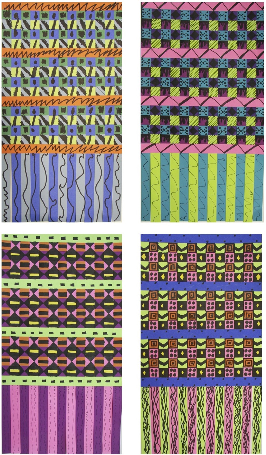 The Rolling Artroom: Paper Weaving Design (4-6 Grade)