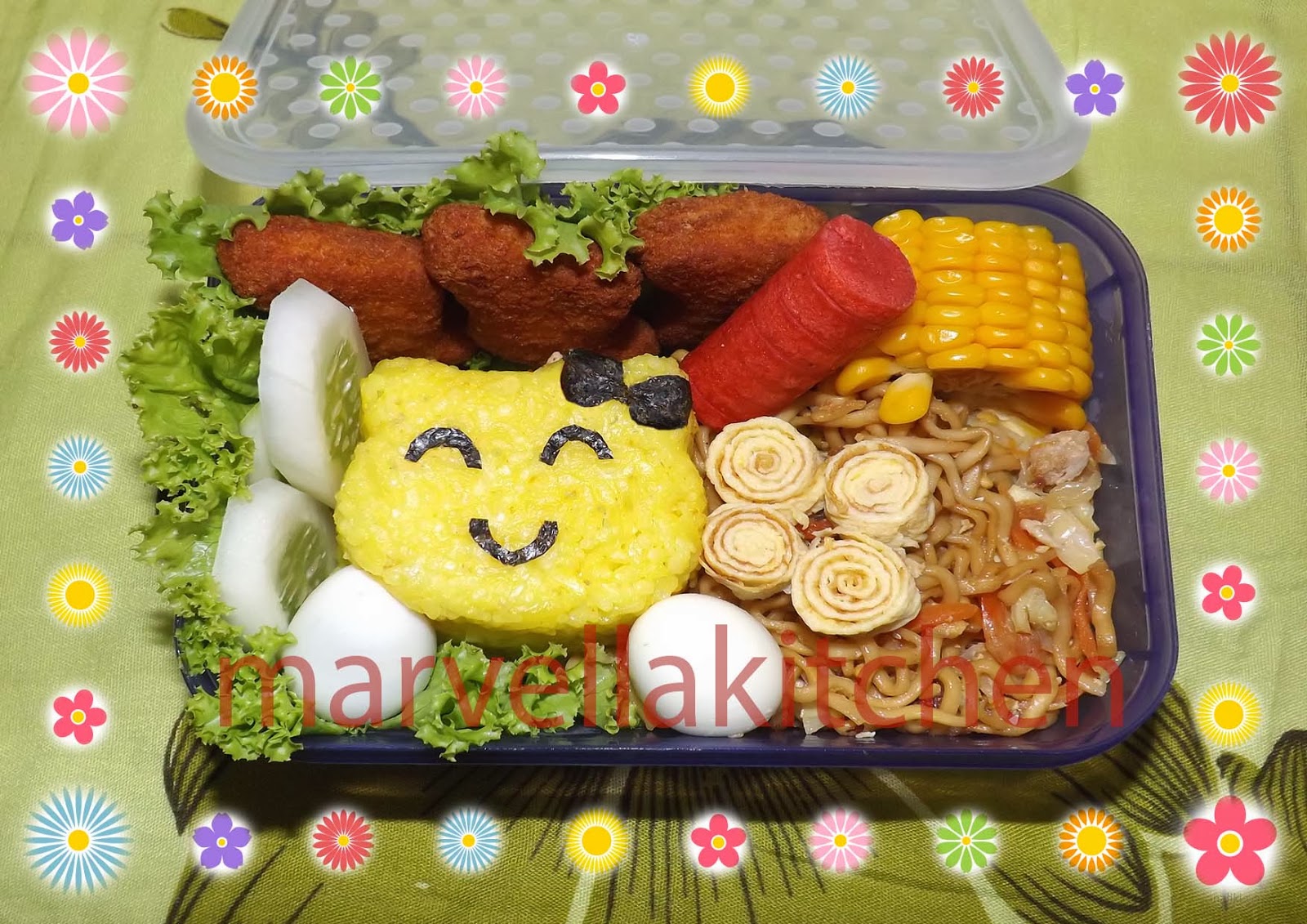 MARVELLA KITCHEN: Nasi kuning bento bear