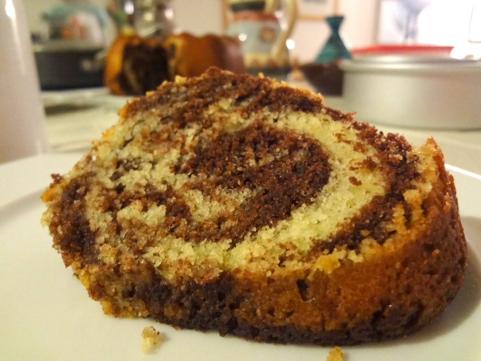 Nothing like a swirl: Chocolate Vanilla Marble Cake