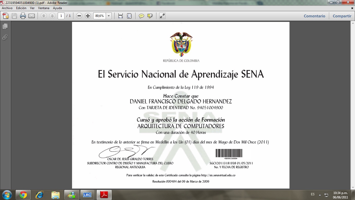Introducción a los sistemas: Certificado SENA