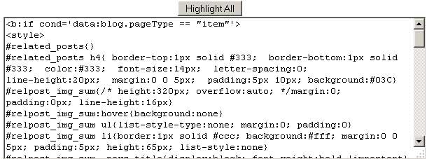 Cara Membuat Kotak Script / Text Area dengan tombol Highlight