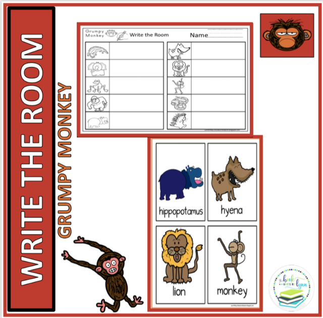 GRUMPY MONKEY WRITE THE ROOM FREE ~ Book Units by Lynn