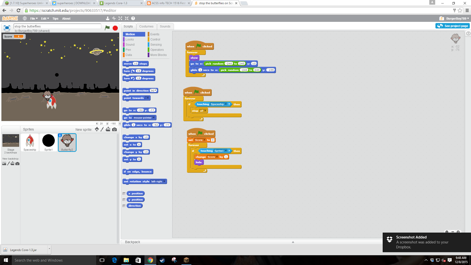 evansblog: Coding for Scratch Tutorial 2: Make a Basic Game