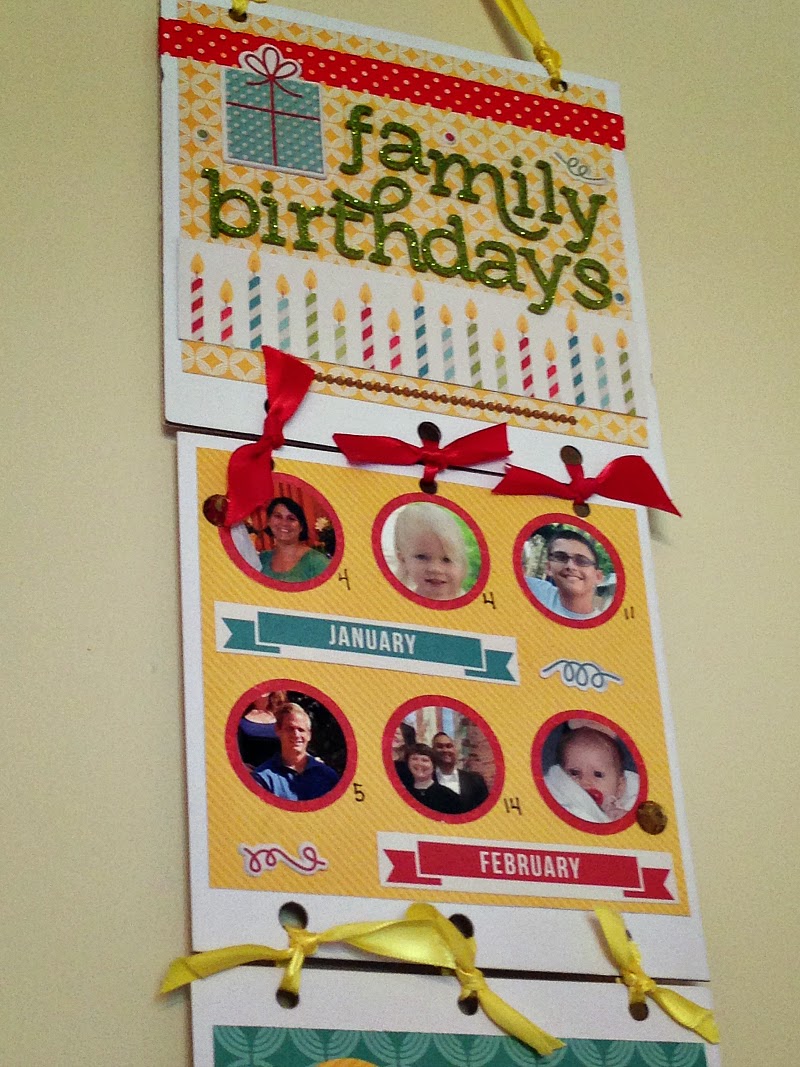 Scrapping With Christine Family Birthday Wall Hanging Scrapping With Christine Family Birthday Wall Hanging