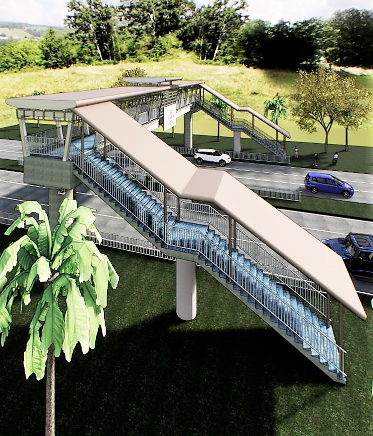 ProBIM Era (Building Information Modeling): Pedestrian Crossing Bridge